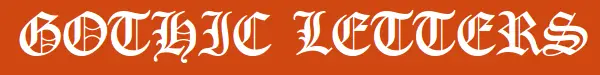 Gothic Letter Generator Text Words to Image Gothic Letter Maker ...